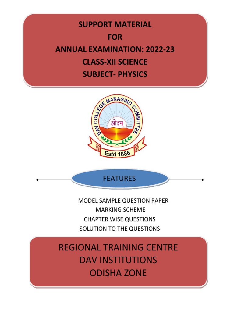 Study Material Class Xii Physics | PDF | Inductor | Capacitor