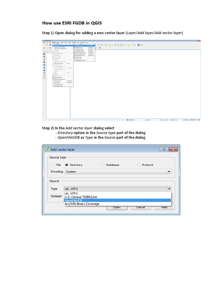 How Use Esri Fgdb In Qgis Pdf 