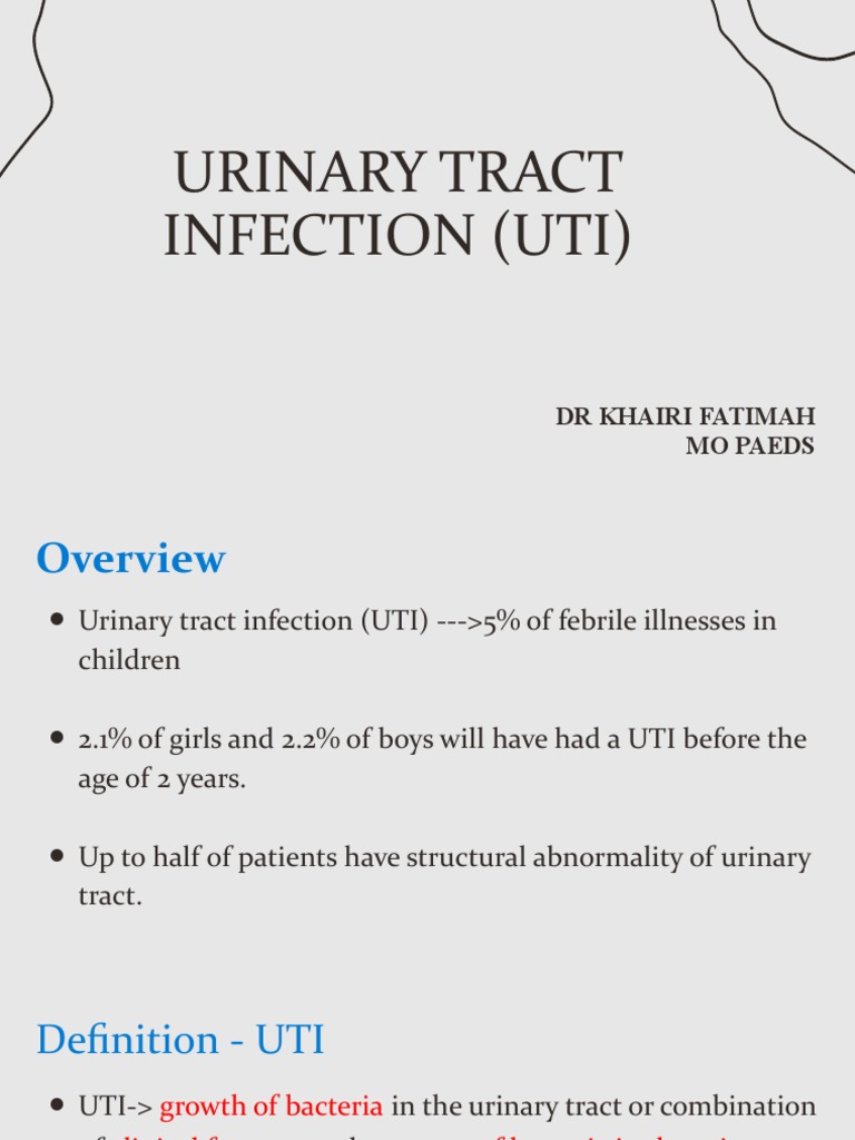 URINARY TRACT INFECTION (KHESSHEN RAJ) Final | PDF | Urinary Tract ...