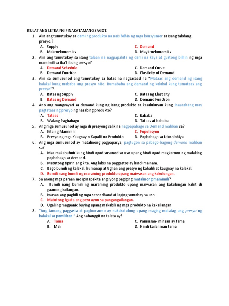 Ap 9 Reviewer 1 q2 | PDF