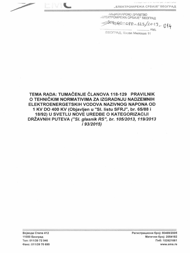 Predlog Ukrstanja DV Sa Putevima | PDF