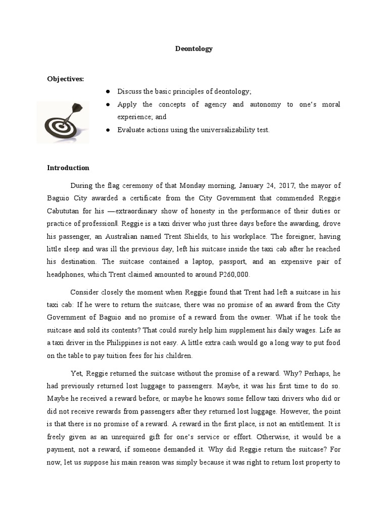 Module 4 ETHICS | Download Free PDF | Immanuel Kant | Autonomy