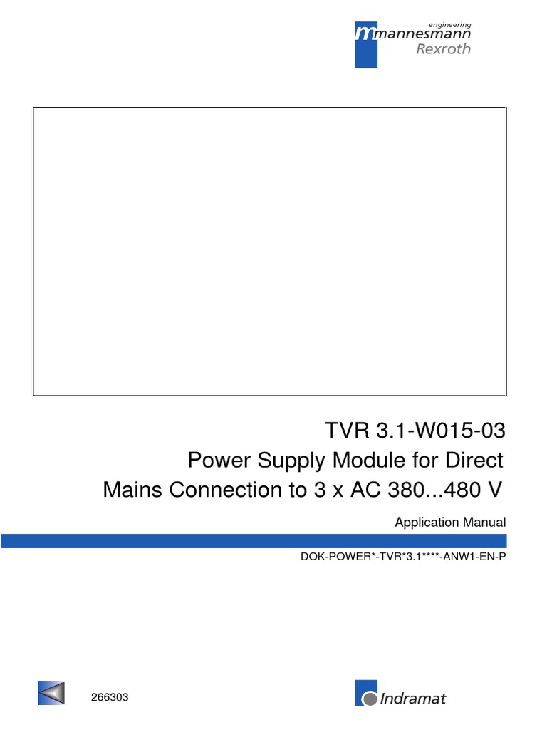 Manuel Alimentaion TVR | PDF | Power Supply | Mains Electricity