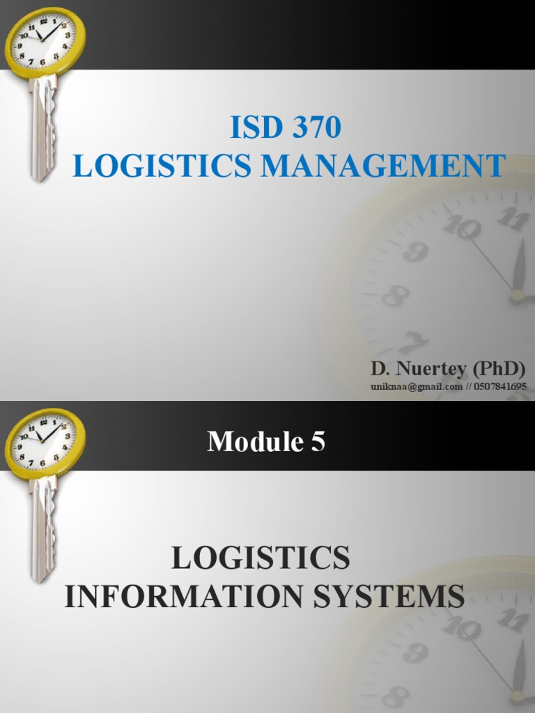 Module 5 Logistics Information Systems | PDF | Radio Frequency ...