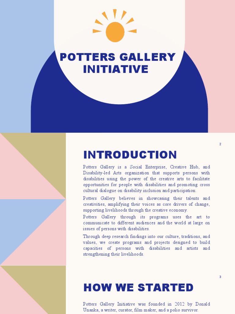 Potters Gallery: Empowering Disability Arts | PDF | Disability | Governance