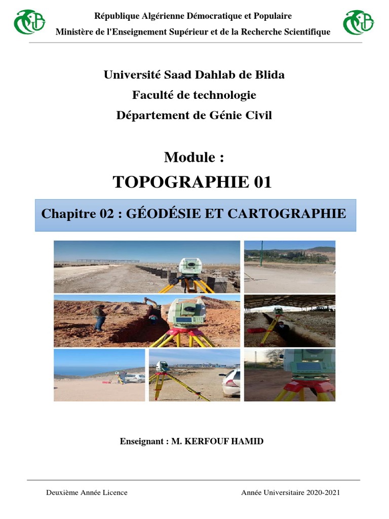 Géodésie et Cartographie en Topographie | PDF | Géodésie | Topographie
