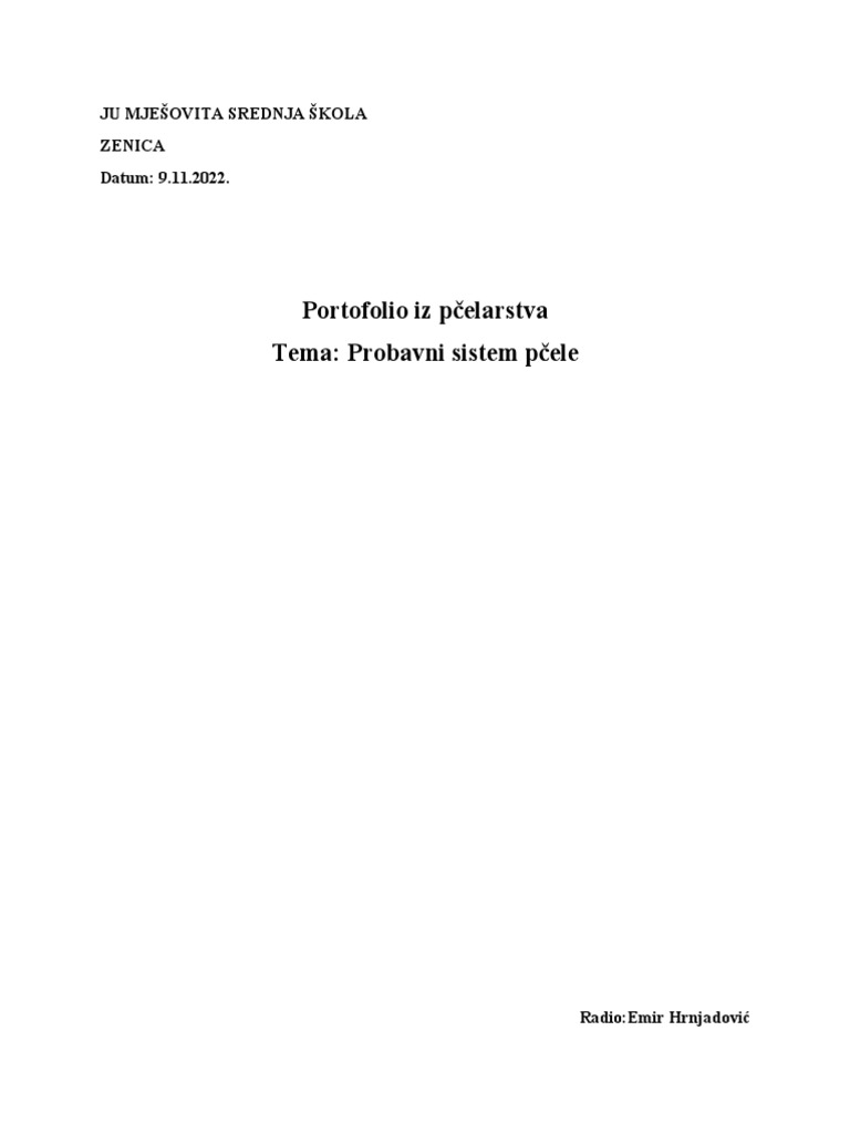 Pcele Probava | PDF