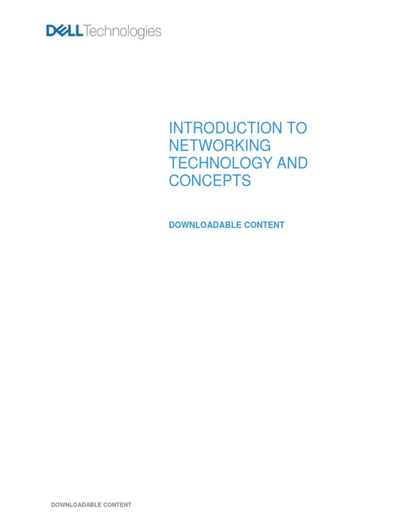 Introduction To Networking Technology and Concepts: Downloadable ...