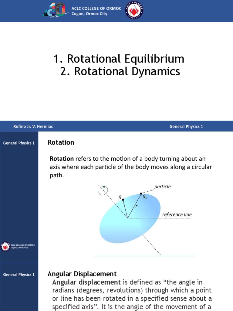 Rotation Inertia | PDF | Rotation Around A Fixed Axis | Angle