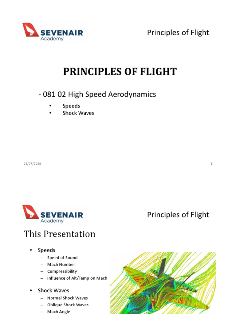 PoF 15 High Speed Aerodynamics I | PDF | Aerodynamics | Mach Number
