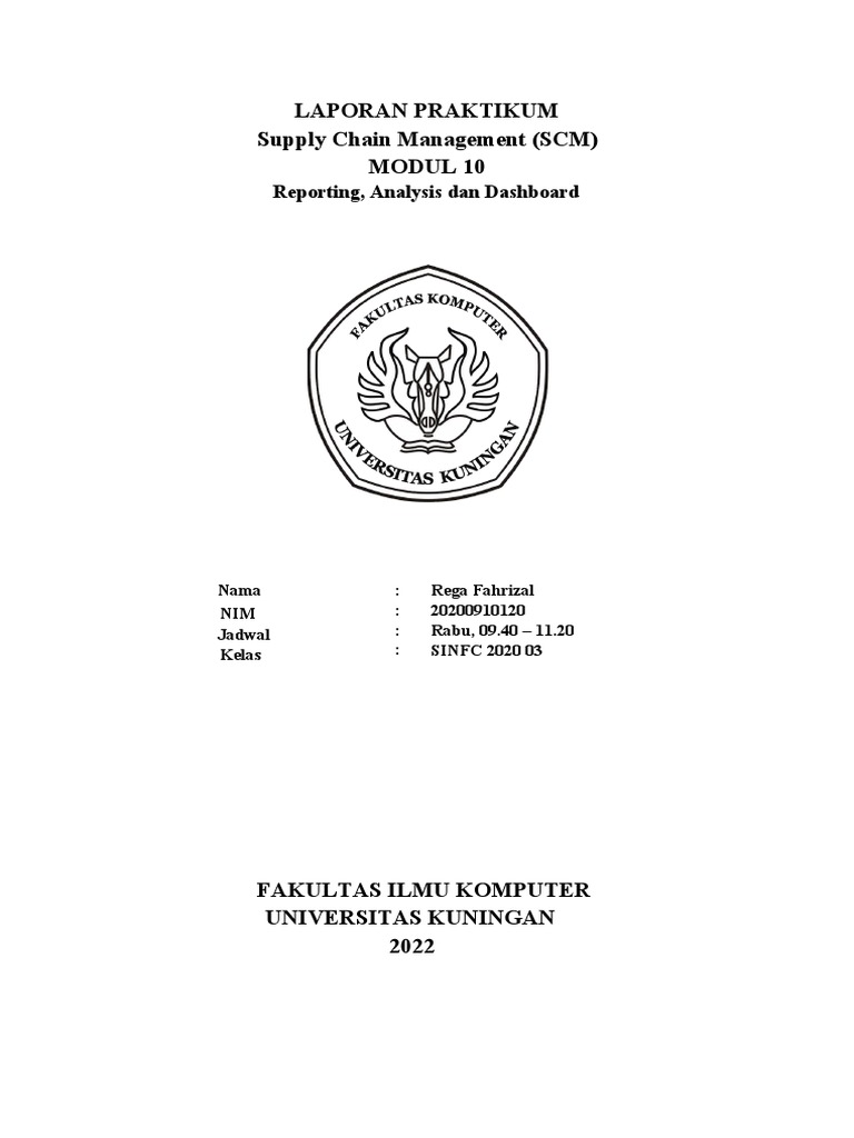 Laporan Praktikum SCM - Modul 10 - Rifa Fauziah | PDF