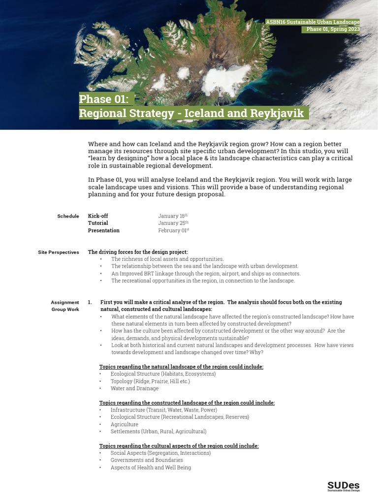 Phase 01 - Regional Strategy - Iceland and Reykjavik | PDF