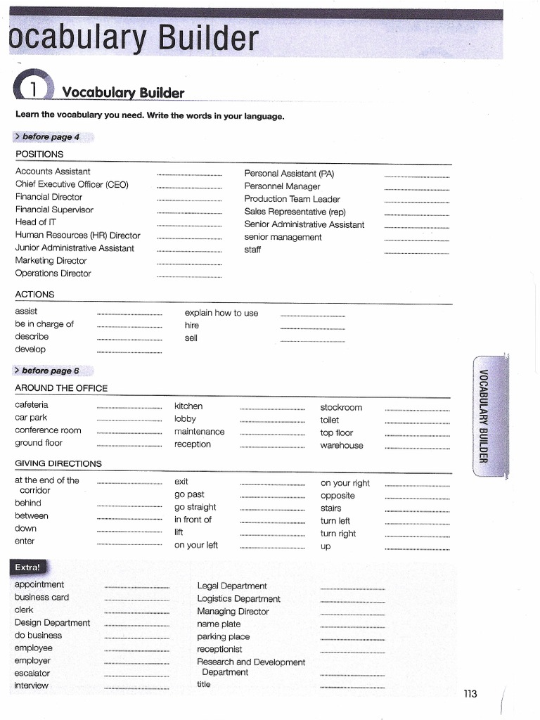 Vocabulary Business Administration | PDF