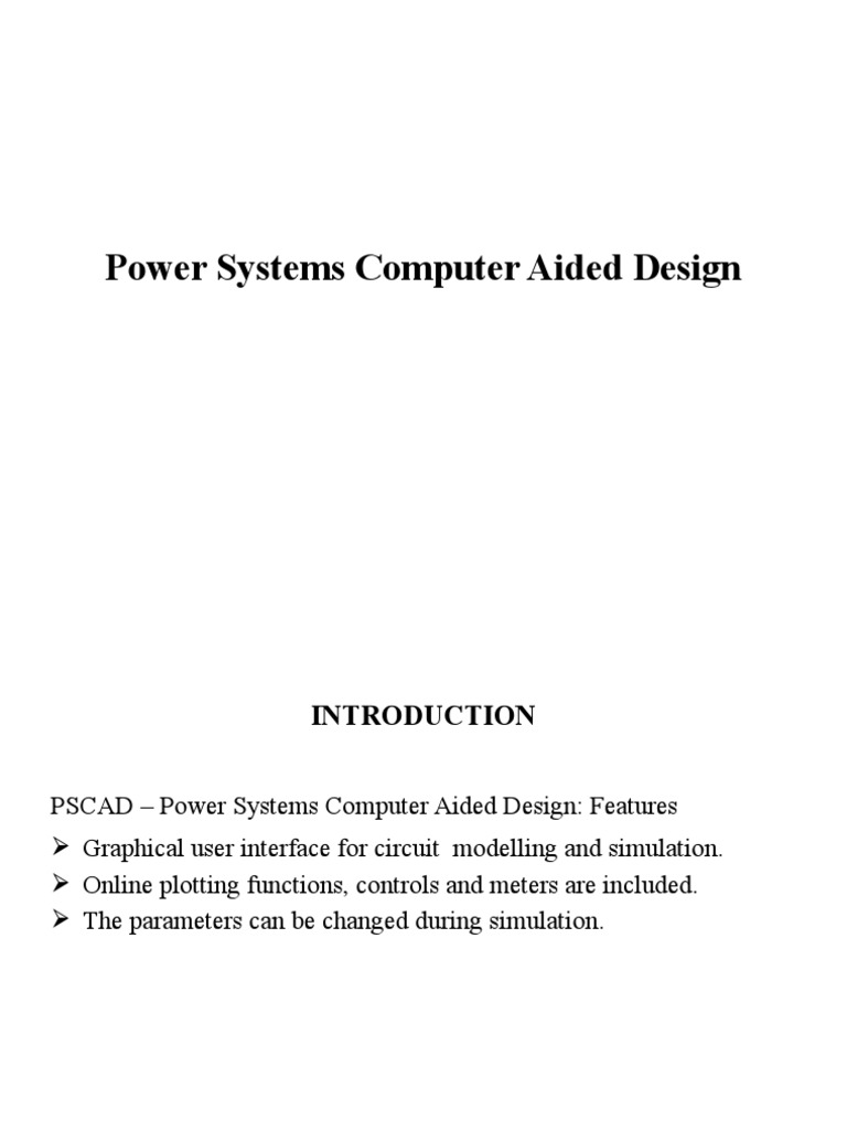 Pscad Software | PDF | Electrical Network | Transformer