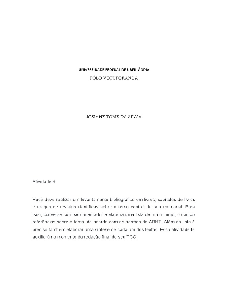 Atividade 6 | PDF
