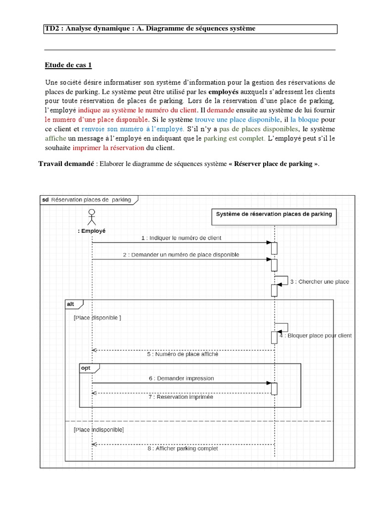 Correction TD2 Diagramme Séquences | PDF | Ordinateurs