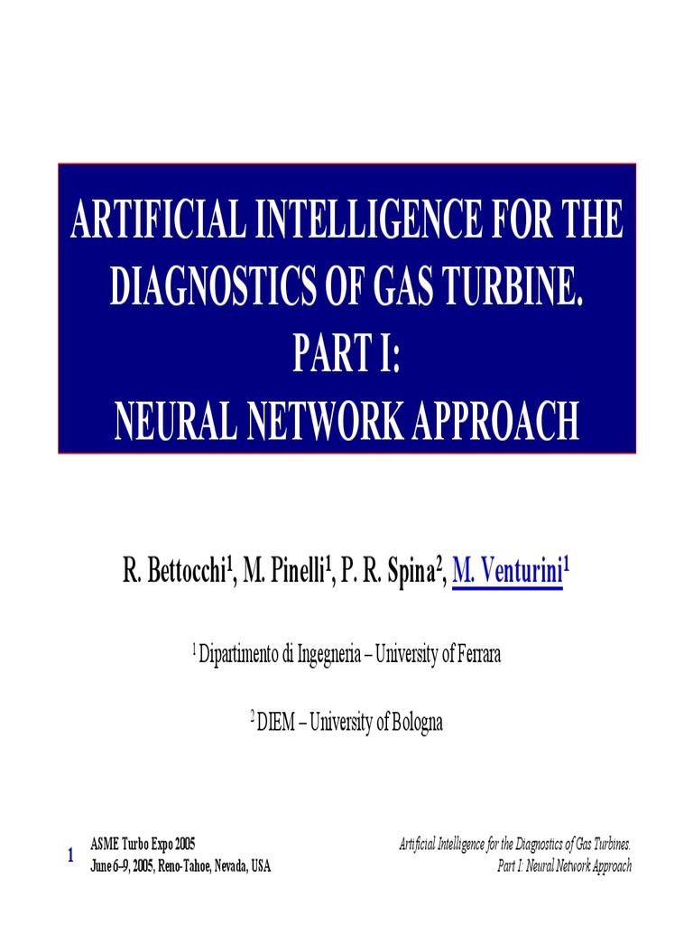 Artificial Intelligence For The Diagnostics of Gas | PDF | Artificial ...