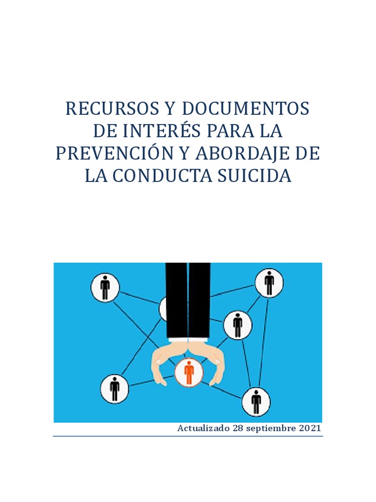 Recursos y Documentos de Interes para La Prevencion y Abordaje de La Conducta Suicida | PDF
