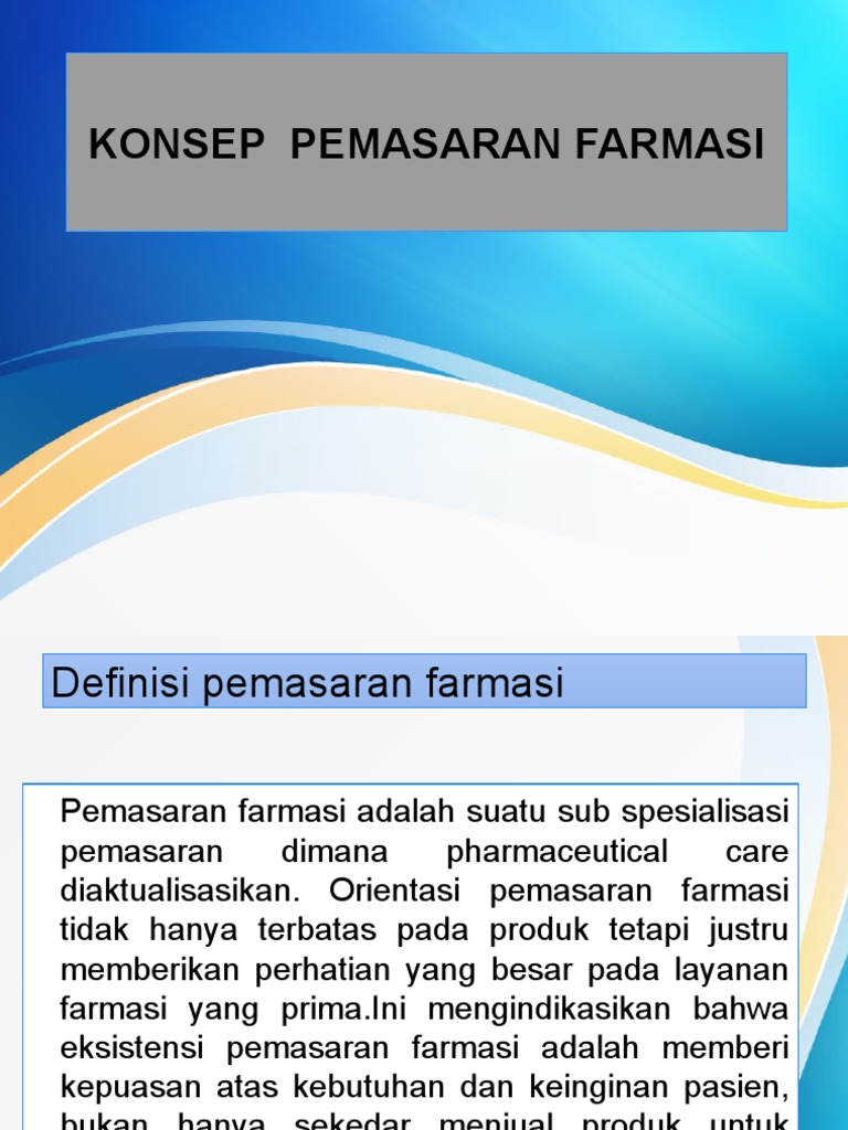 Konsep-Pemasaran-Farmasi | PDF