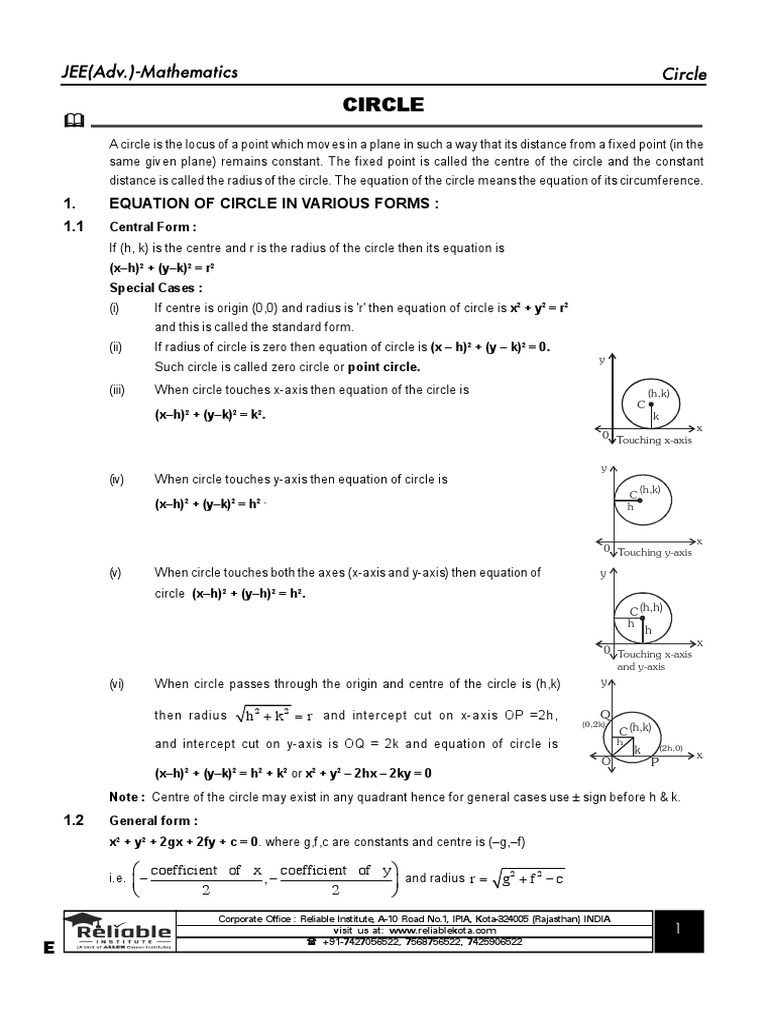 9 Circle (@mrbeastjee) | PDF | Circle | Tangent