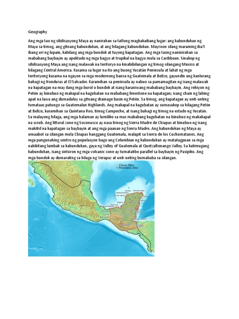 Notes About Mayan Civilization | PDF
