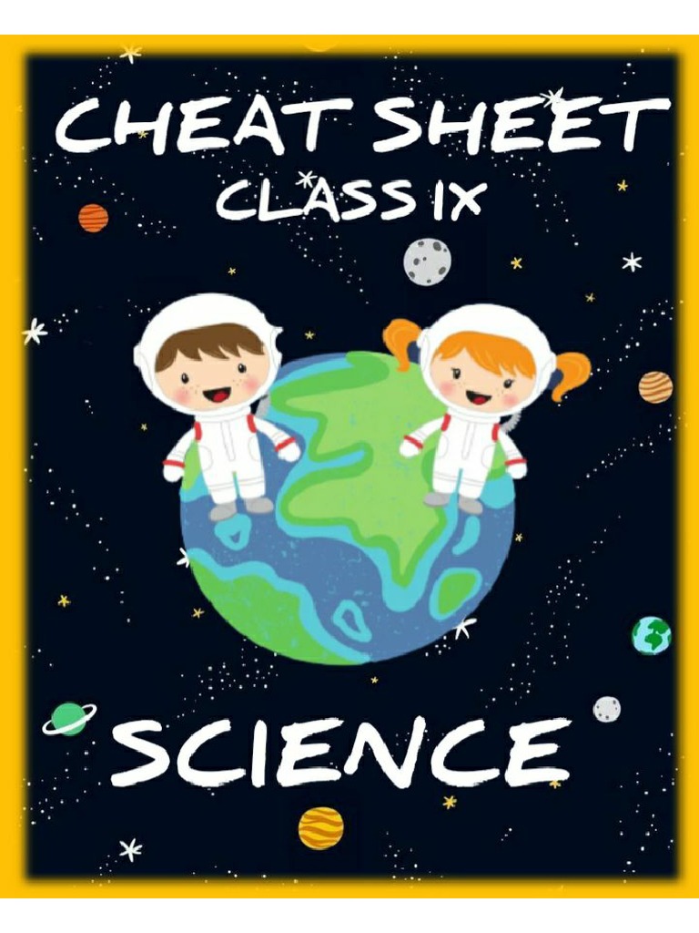 Class 9 Science Cheat Sheet-1 | PDF