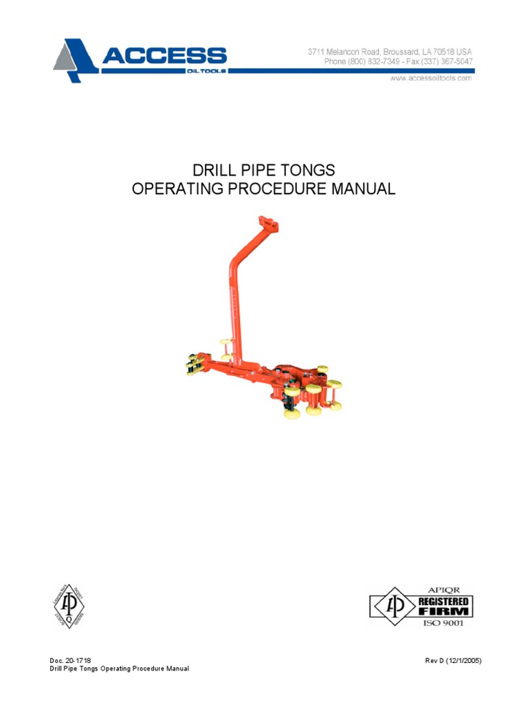 20-1718 Rig Tongs AOT | PDF | Welding | Construction