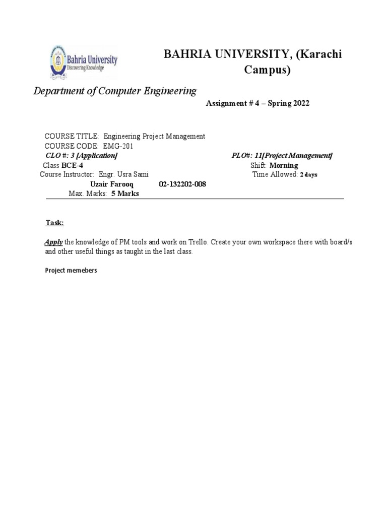 Bahria University, (Karachi Campus) : Department of Computer ...