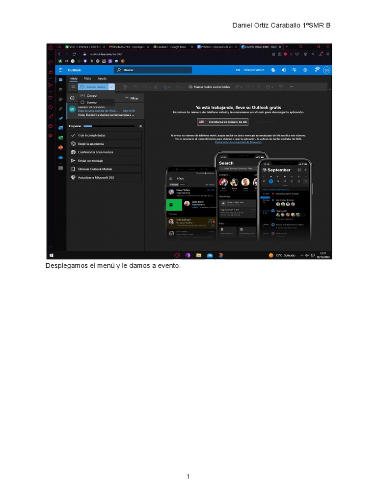 Práctica 2 UD2 Trabaja Con La Agenda Electrónica - Daniel Ortiz Caraballo | PDF