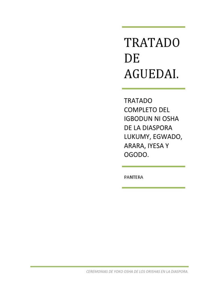Historia del Aguidai en la Santería | PDF | Religión y espiritualidad