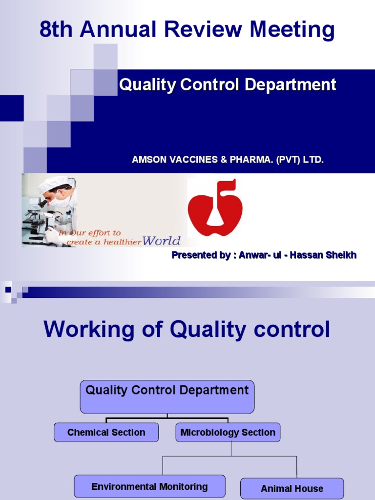 8th Annual Review Meeting: Quality Control Department | Download Free ...