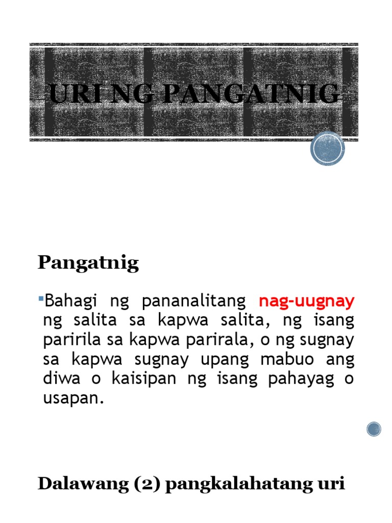 Uri NG Pangatnig | PDF