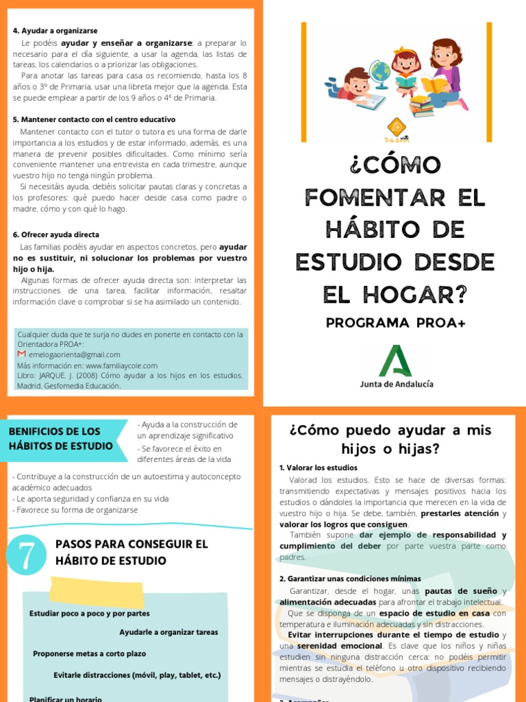 Fomentar Hábitos de Estudio en Casa | PDF | Cognición