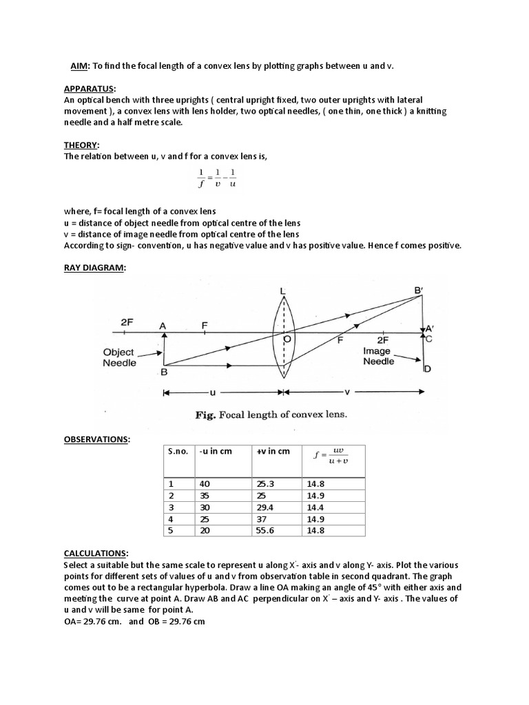 Convex Lens | PDF