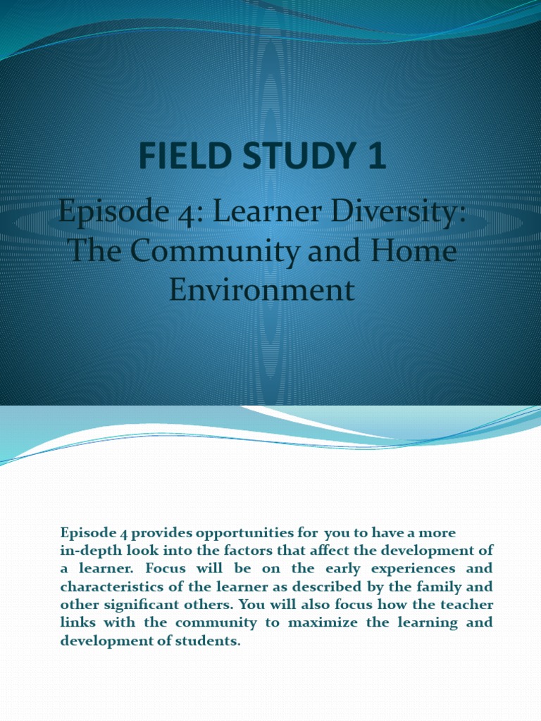 FIELD STUDY 1 Episode 4 by Reylen Joy Betita BEED-IV-B | PDF | Learning ...