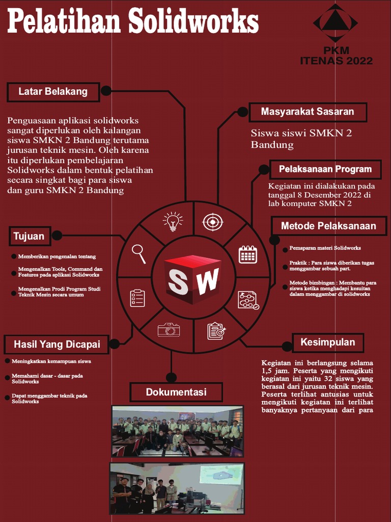 Pelatihan Solidworks untuk Siswa Mesin | PDF | Seni | Teknologi & Rekayasa