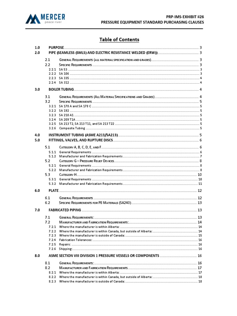 MPR IMS Exhibit 26 Pressure Equipment Standard Purchasing Clauses EN ...
