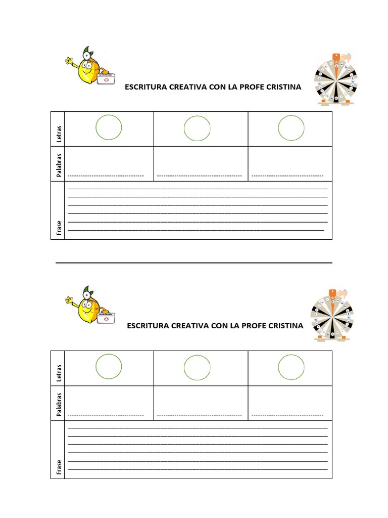 Escritura Ruleta Creativa | PDF | Hogar, jardinería y bricolaje