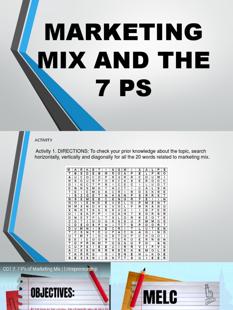Understanding Marketing Mix & 7 Ps | PDF