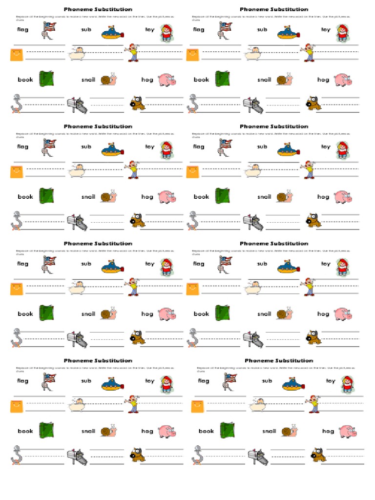 English Phoneme Substitution | PDF