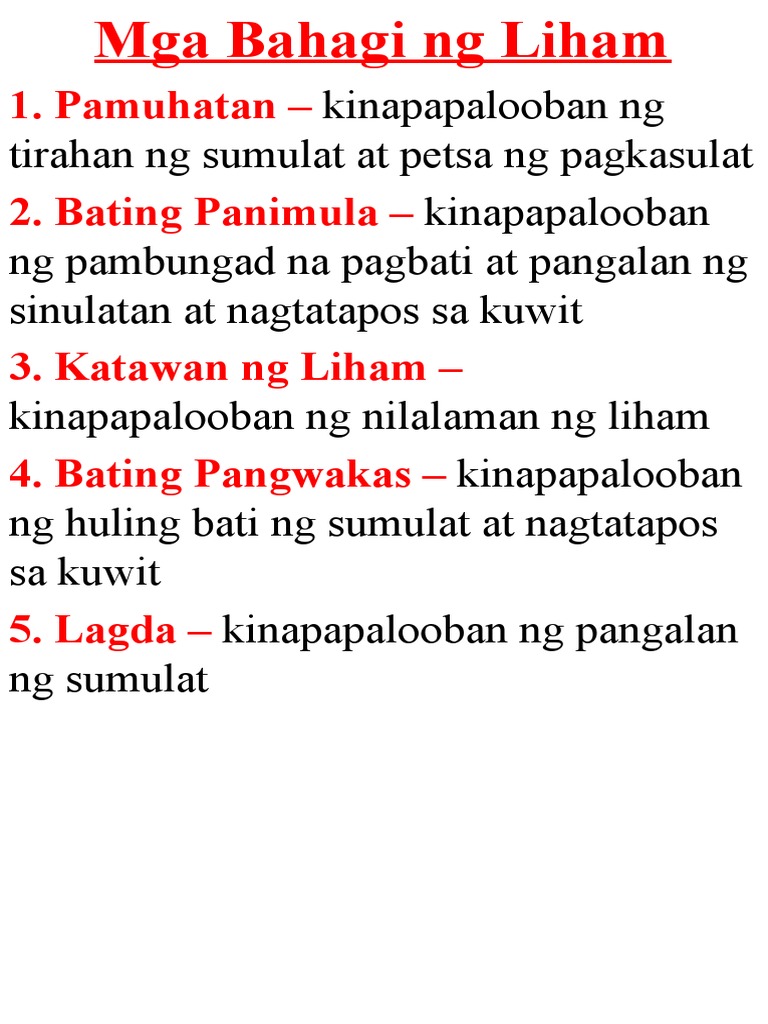 MTB MLE W9 Mga Bahagi NG Liham | PDF