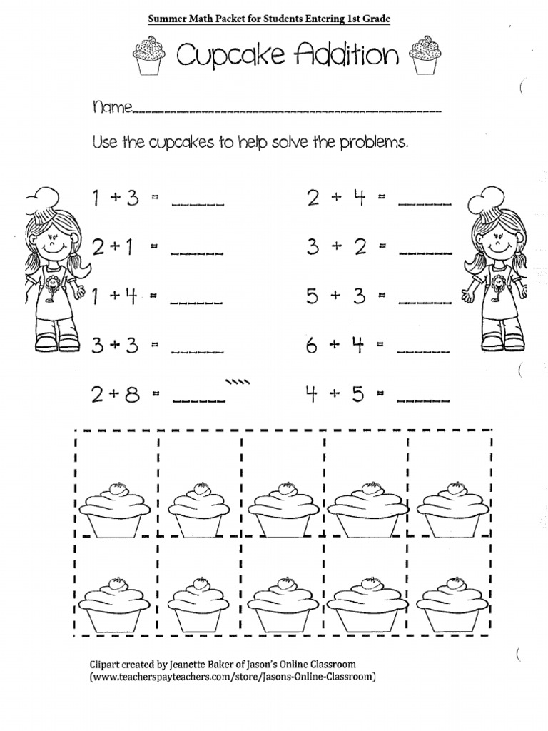 1st Grade Summer Math Packet | PDF