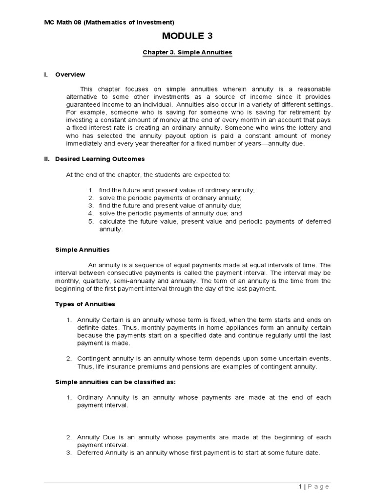 MODULE 4 Recover - f2f | PDF | Present Value | Interest