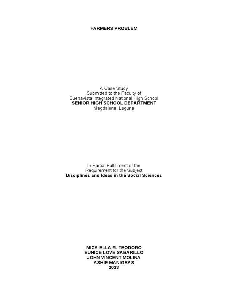 1-Farmers Problem | PDF | Agriculture | Rice