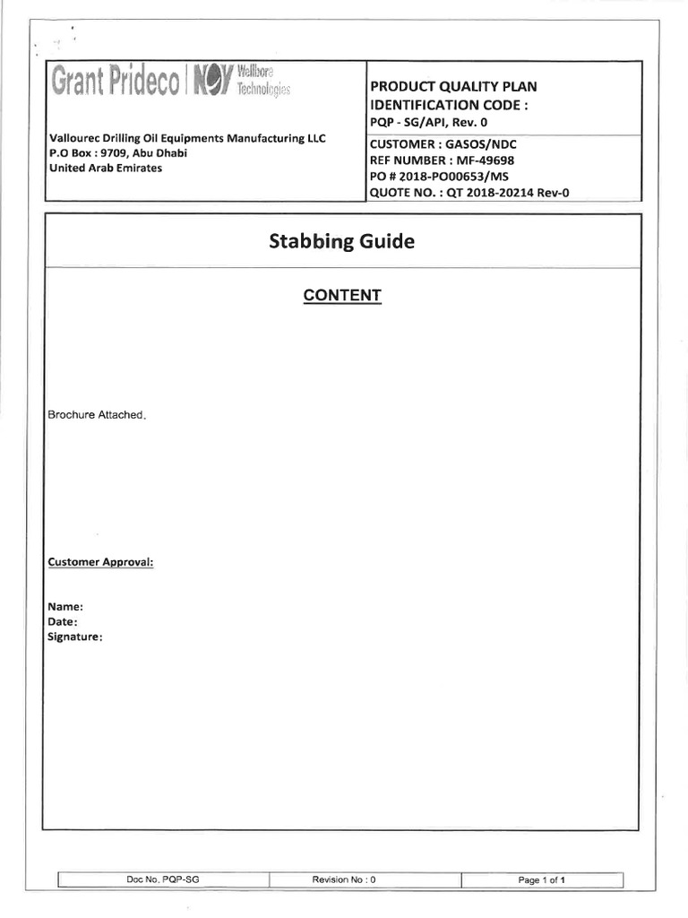 Stabbing Guide | PDF