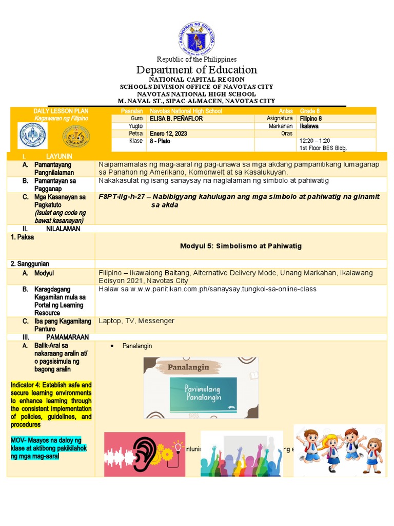 Calaycay Cot 1 2022 2023 | PDF