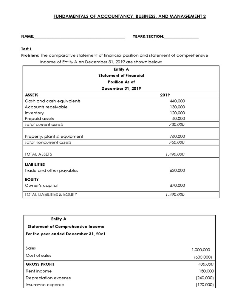 FABM-Q2-1st Summative | PDF | Cheque | Transaction Account
