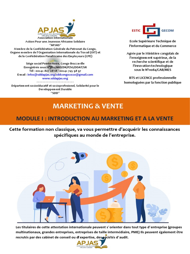 Module I - Introduction Au Marketing Et Vente-2 | PDF | Consommateurs | Sodles