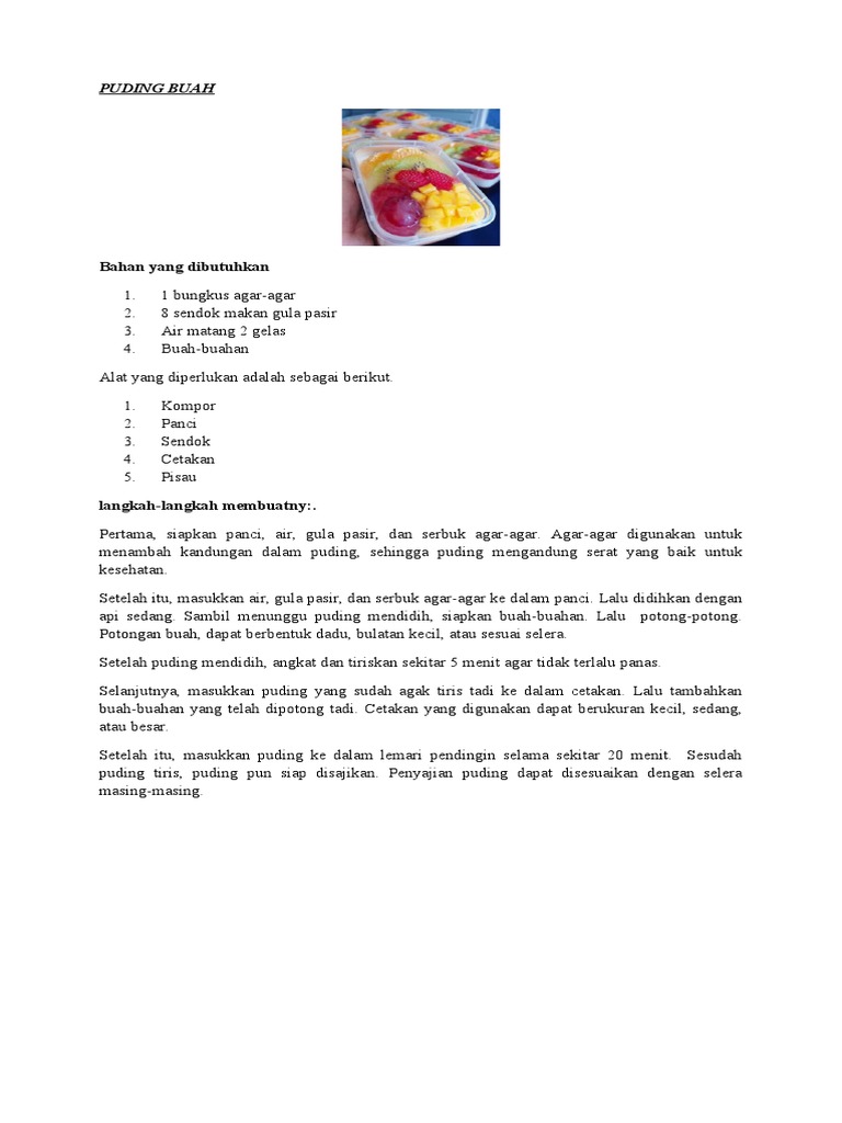 Teks Prosedur | PDF | Memasak, Makanan, & Anggur