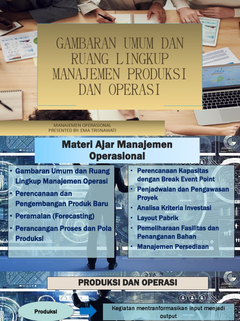 Ruang Lingkup Manajemen Operasional | PDF